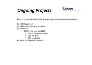 Accor Hospitality financial analysis | PPT