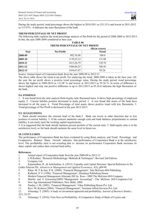 Financial analysis of “corporation bank” with special reference to ...