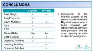 Financial Analysis of Manila Water and Maynilad | PDF