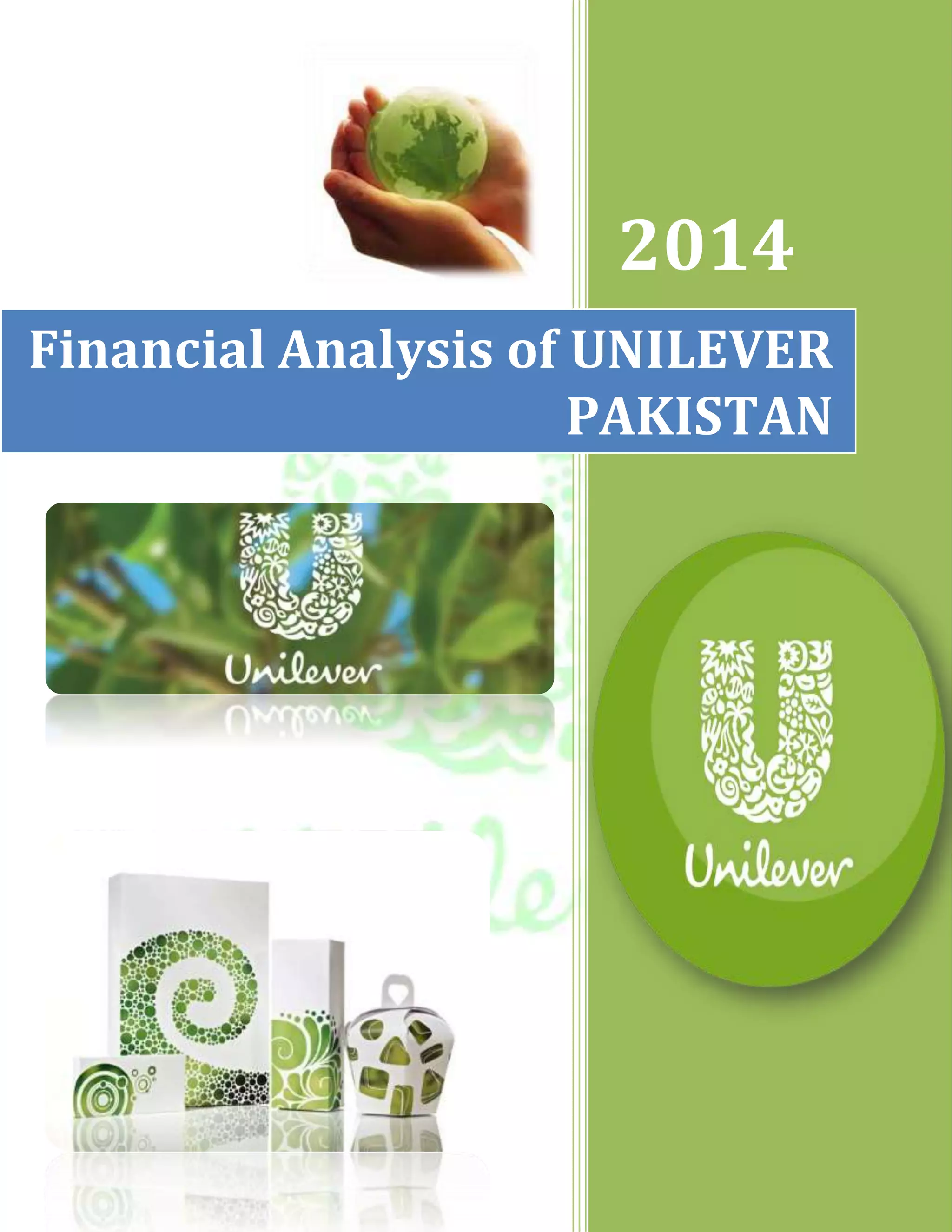 Financial analysis of unilever pakistan | DOCX