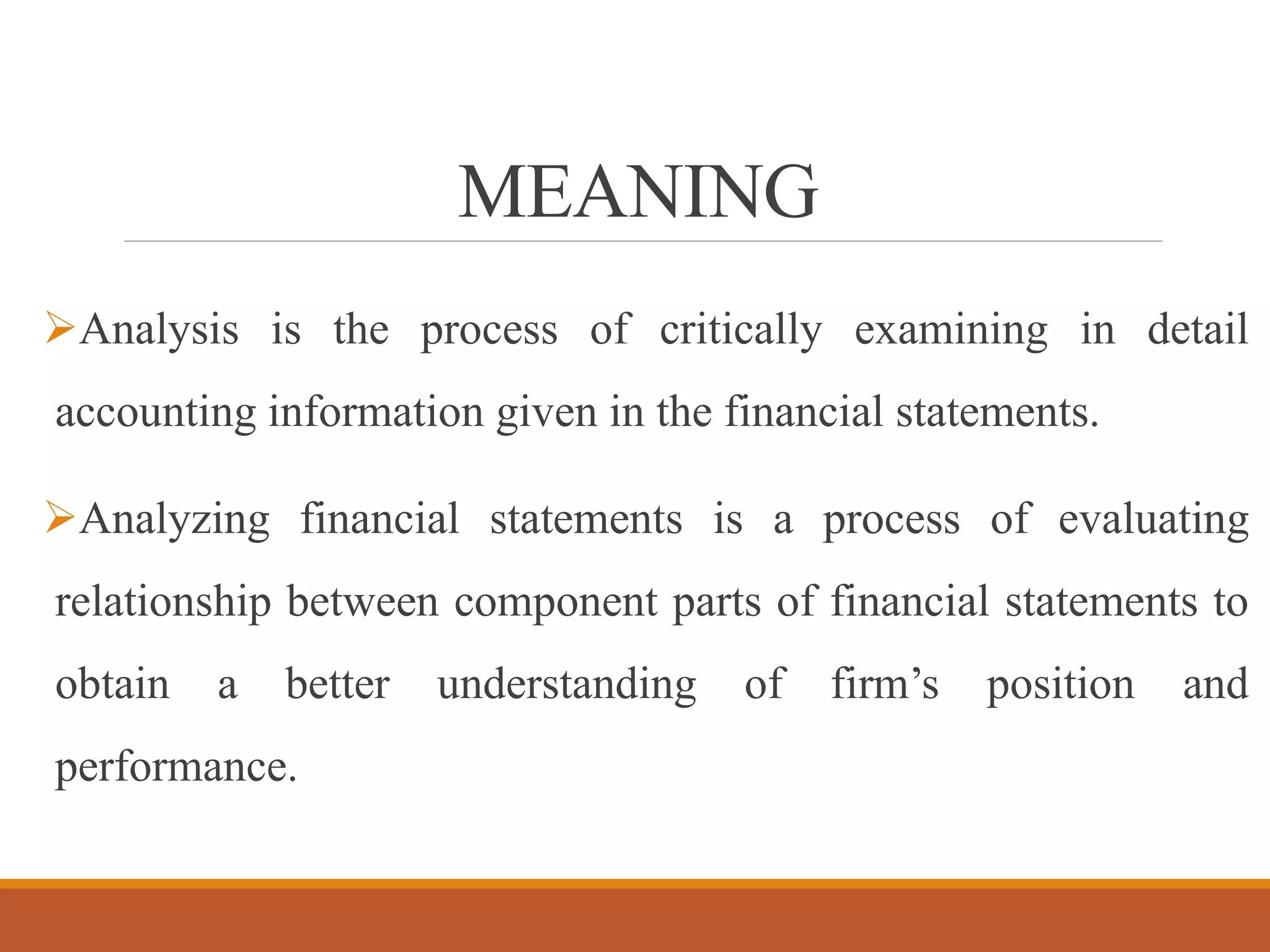 Financial Analysis and Types of Financial Analysis | PPTX