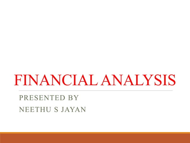 Financial Analysis and Types of Financial Analysis | PPTX | Stocks and ...