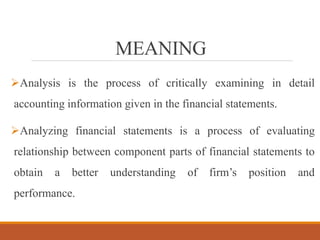 Financial Analysis and Types of Financial Analysis | PPTX