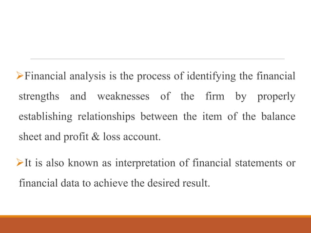 Financial Analysis and Types of Financial Analysis | PPTX | Stocks and ...