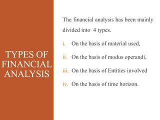 Financial Analysis and Types of Financial Analysis | PPTX