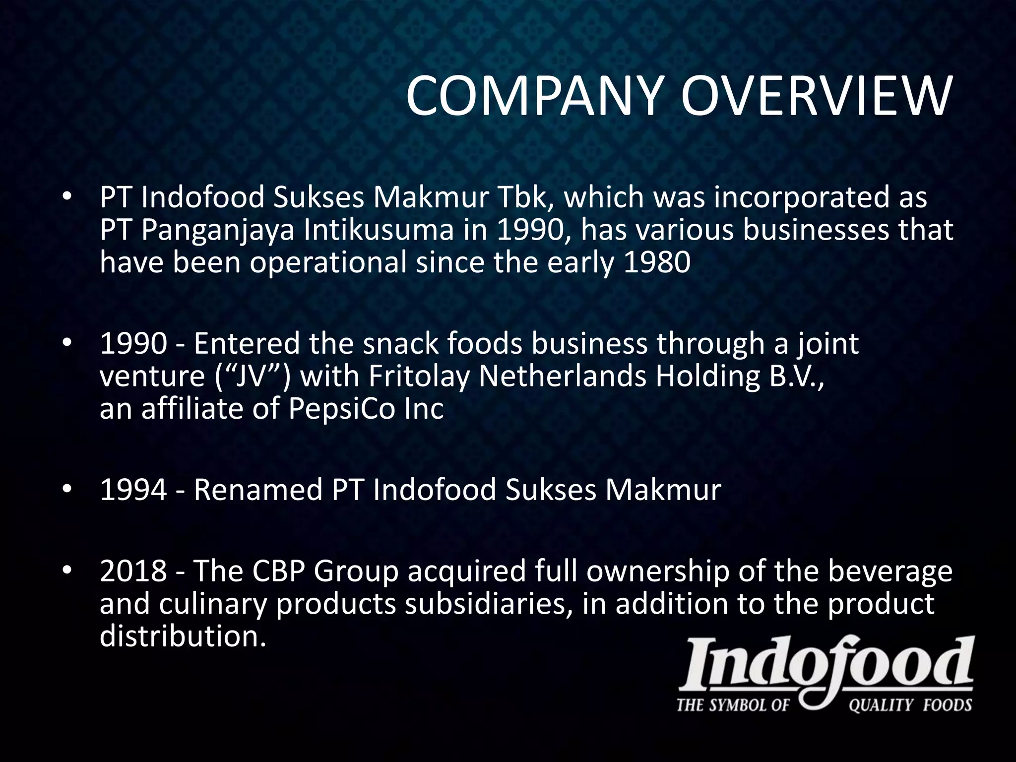 Financial Analysis Ratio - Indofood | PPTX