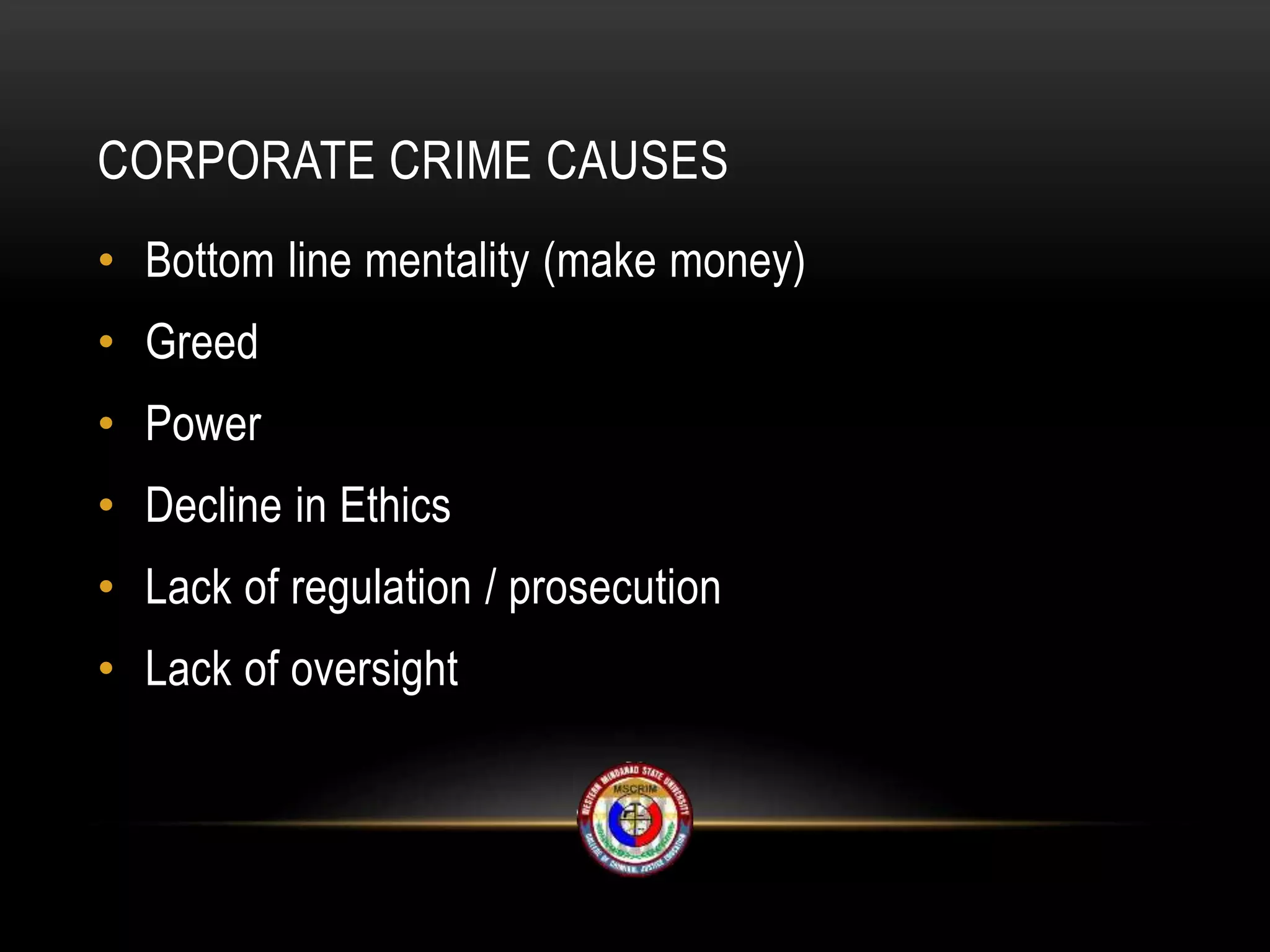 Financial and corporate crime | PPT