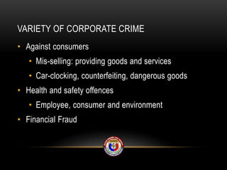 Financial and corporate crime | PPT