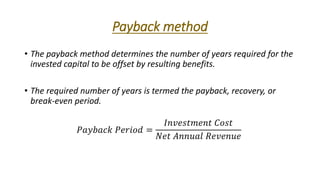 Financial and economic analysis | PPTX