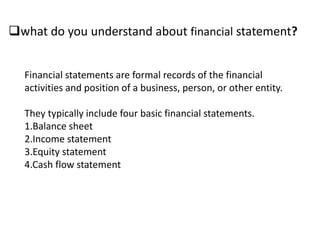 Financial and managerial accounting | PPTX