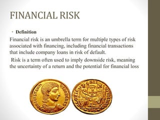 Financial and operating risk | PPTX