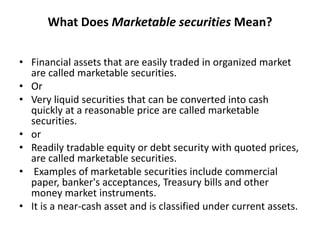 Financial Assets New | PPT | Free Download