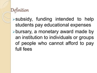 Financial assistance | PPTX