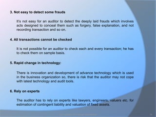 Financial audits reasons behind failures & some suggestions | PPT