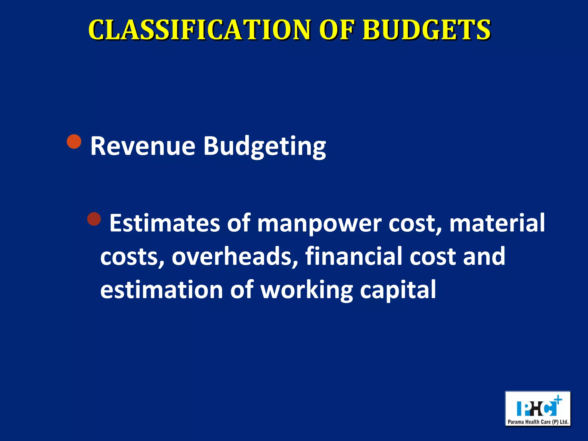 Financial budgeting for hospital | PPT