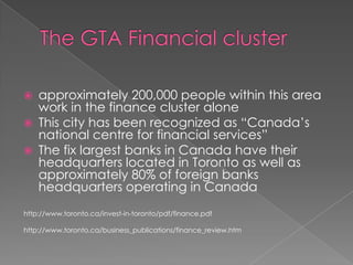 Financial Clusters | PPTX