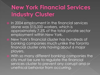 Financial Clusters | PPTX