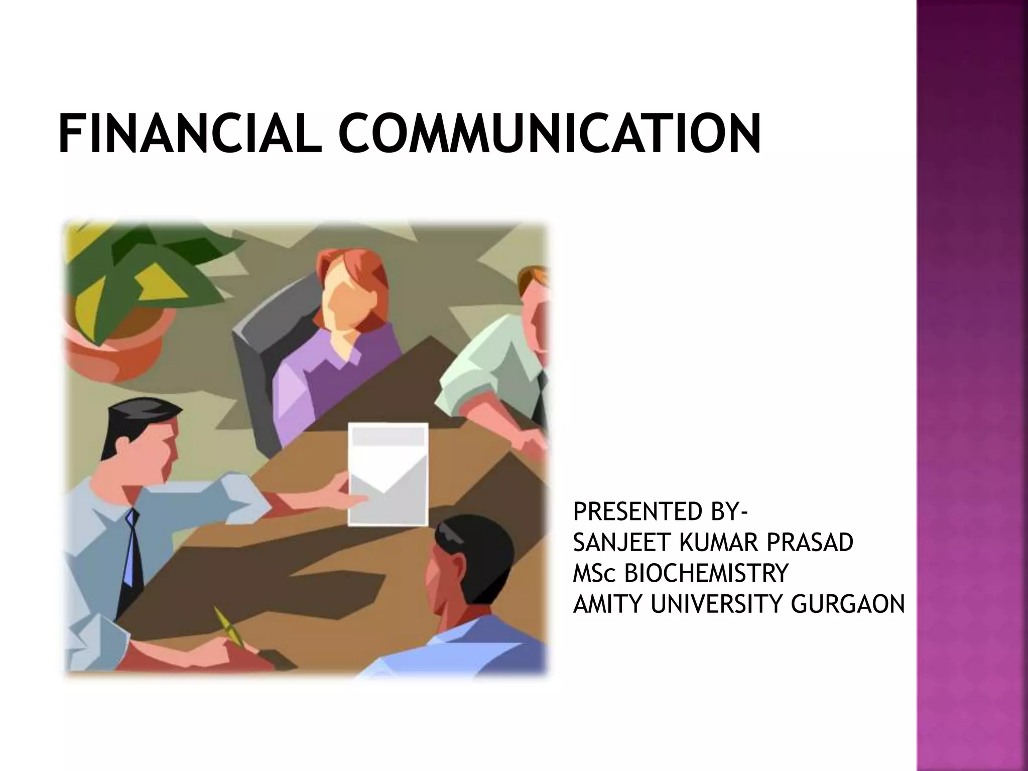 Financial communication | PPT