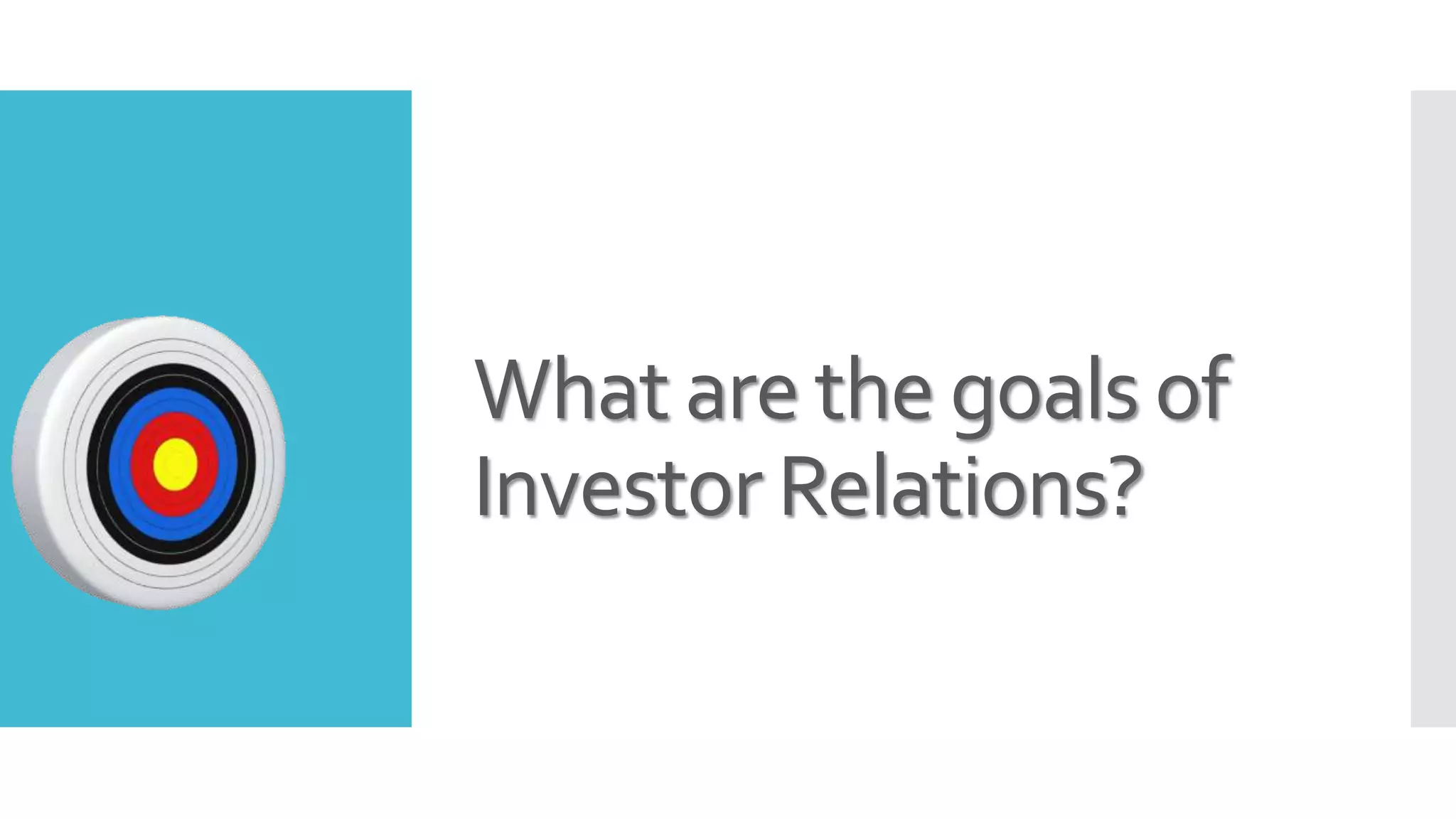 Financial Communication: Investor Relations | PPTX