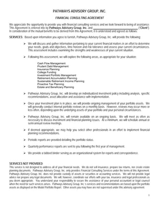 Financial consulting agreement | PDF
