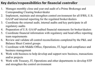 Financial controller job description | PPTX