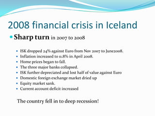 Financial crisis in Iceland | PPTX