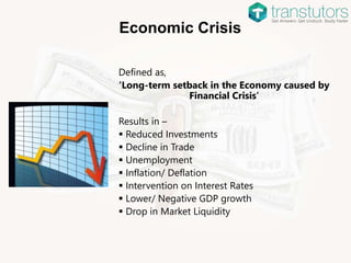 Financial Crisis Period | Finance | PPTX