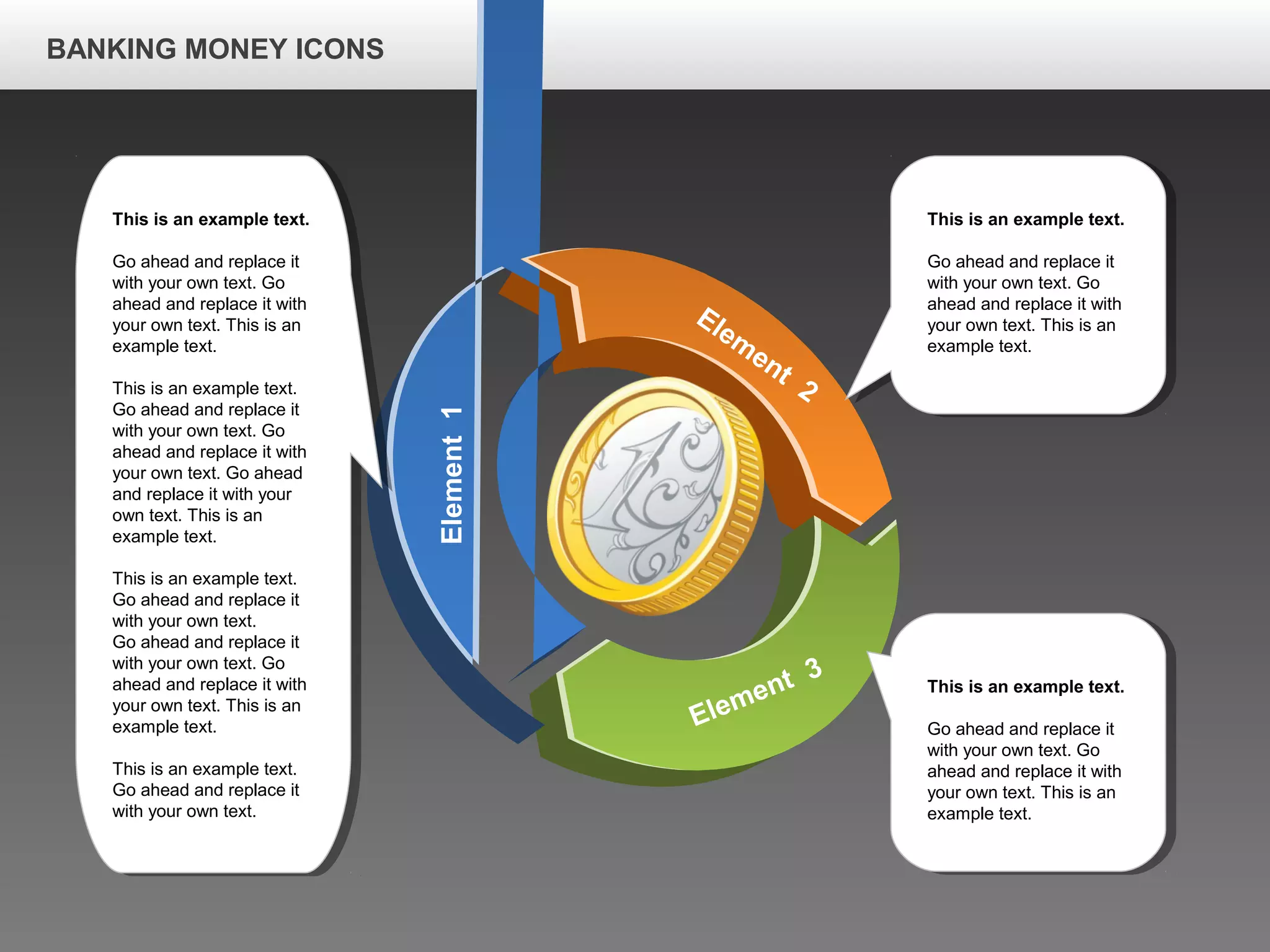 Financial Cycle Diagram for PowerPoint by PoweredTemplate.com
