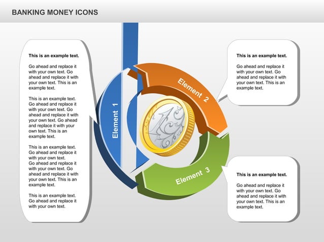 Financial Cycle Diagram for PowerPoint by PoweredTemplate.com
