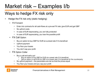 Financial Derivatives in Risk Management | PDF