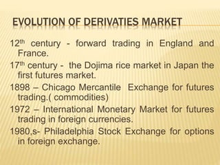 Financial derivatives | PPTX