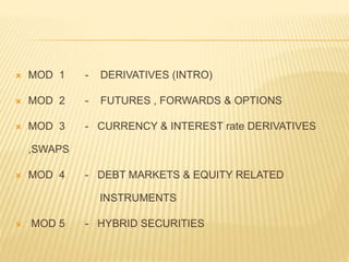 Financial derivatives | PPTX