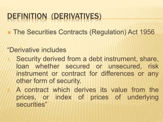 Financial derivatives | PPTX
