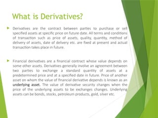 Financial Derivatives................................. | PPT