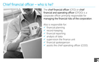 Financial director | PPTX