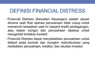 Financial distress | PPTX