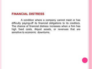 Financial distress outcomes | PPTX