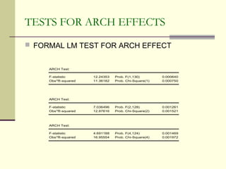 Financial econometrics xiii garch | PPT