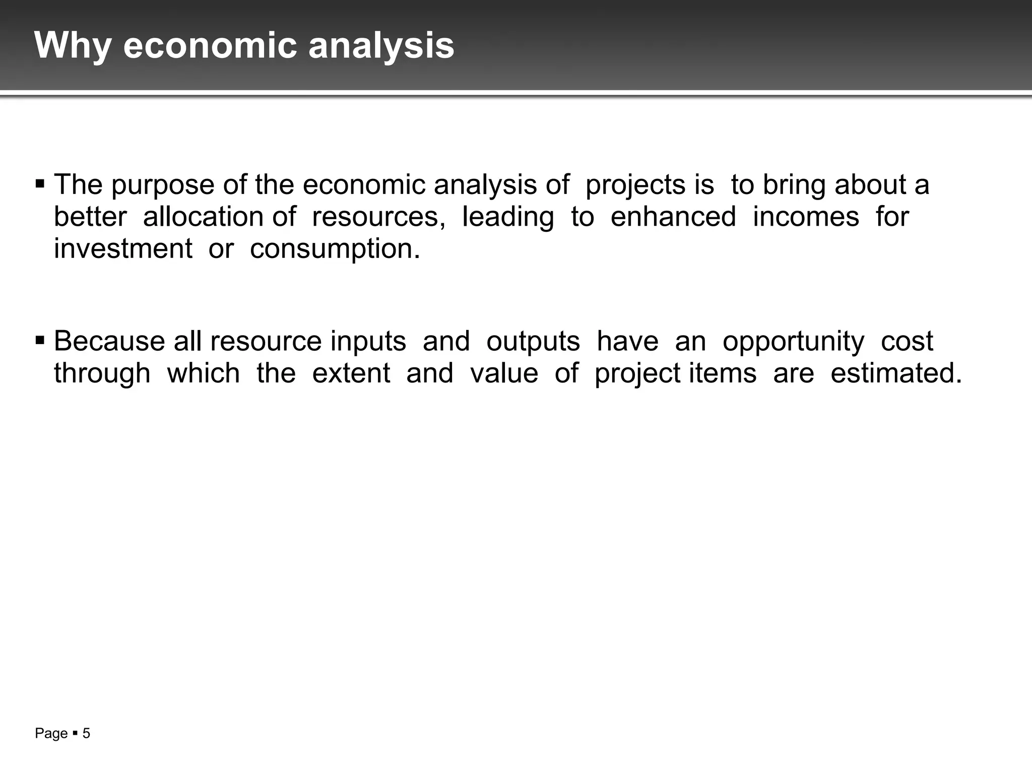 Financial & Economic Evaluation of projects | PPT