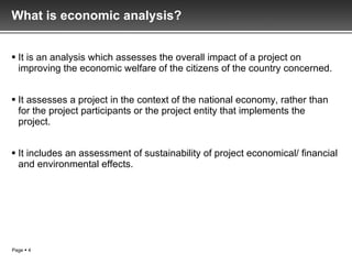 Financial & Economic Evaluation of projects | PPT
