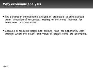 Financial & Economic Evaluation of projects | PPT