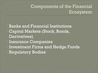 Financial Ecosystems in digital financial services | PPTX