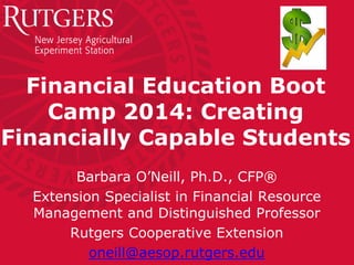 Financial Education Boot Camp Slides-07-30-14 | PDF