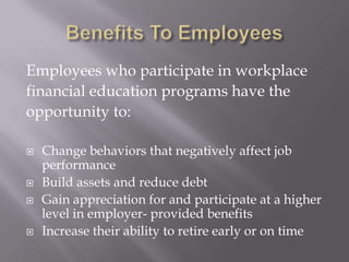 Financial education in the workplace | PPSX
