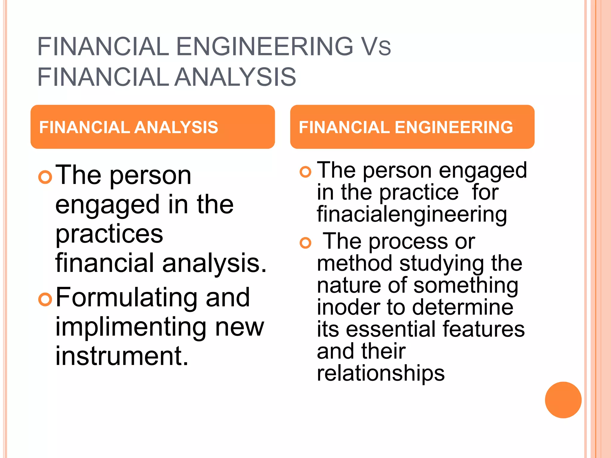 Financial engineering | PPTX