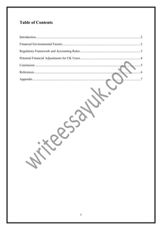 Financial environment analysis | PDF