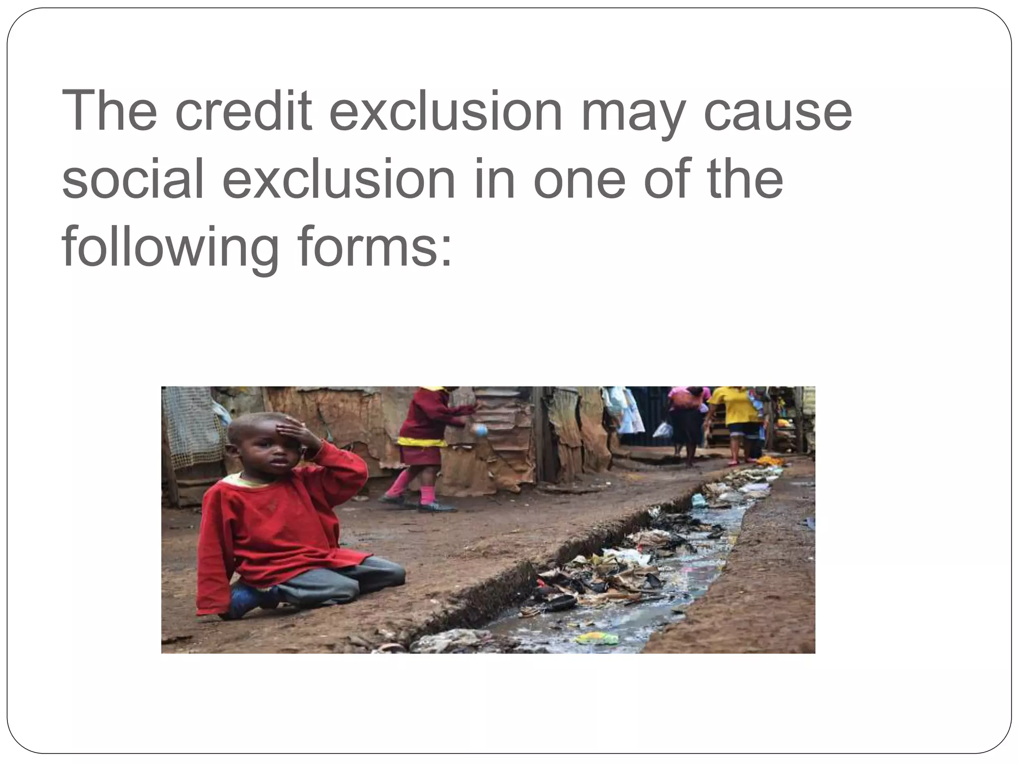 Financial Exclusion and financial inclusion | PPTX