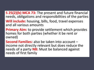 Section 25 of the Matrimonial Causes Act 1973: Financial factors | PPTX