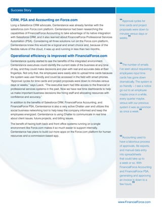 FinancialForce CaseStudy-Centerstance High | PDF