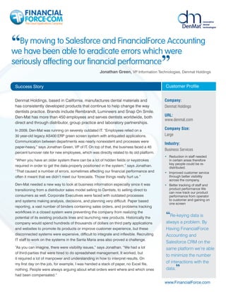 FinancialForce-CaseStudy-Denmat | PDF